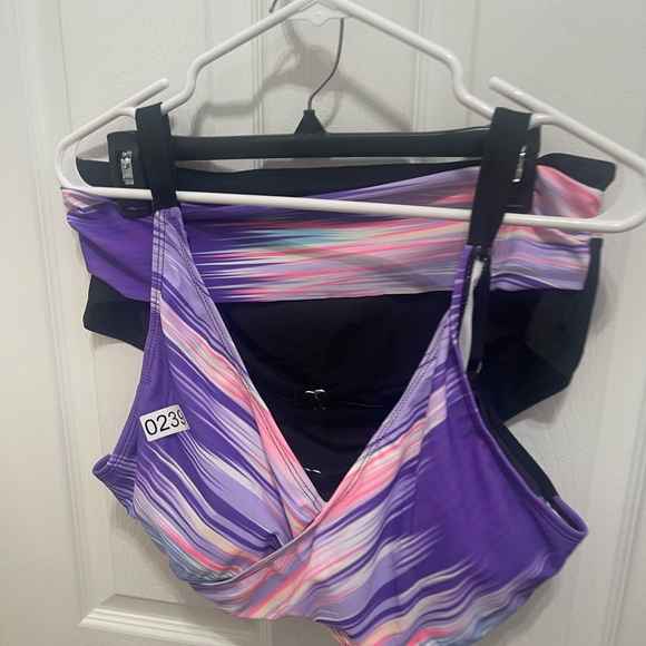 Temu | Swim | Temu Bathing Suit New Purple And Black | Poshmark